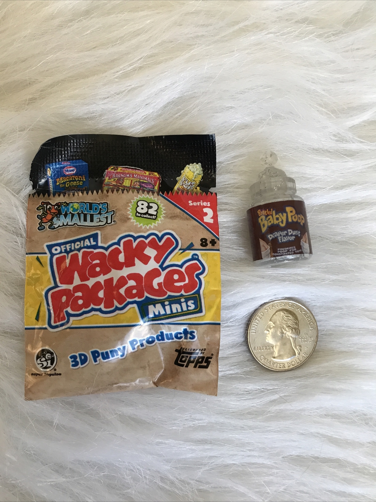 2021 Wacky Packages 3D Minis RARE SPARKLE Bottled Baby Poop Series 2 ...