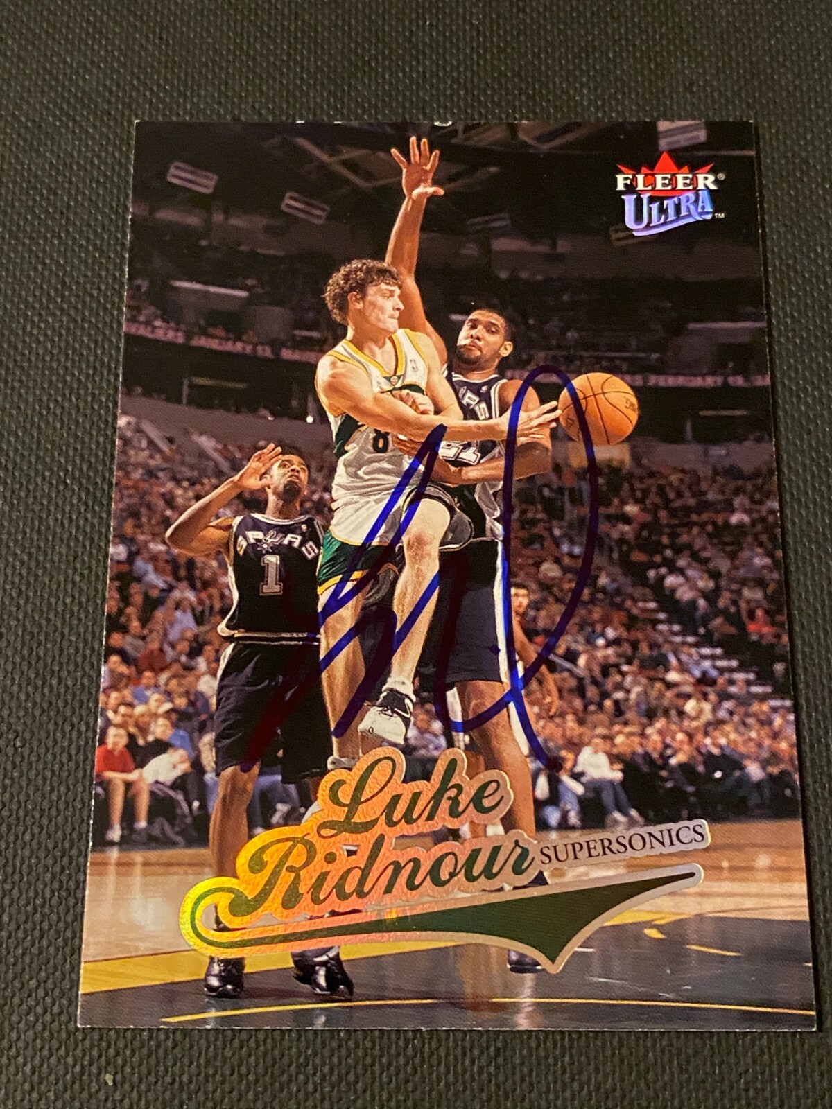 Luke Ridnour Signed 2004-05 Fleer Ultra Card Auto SuperSonics NBA ...