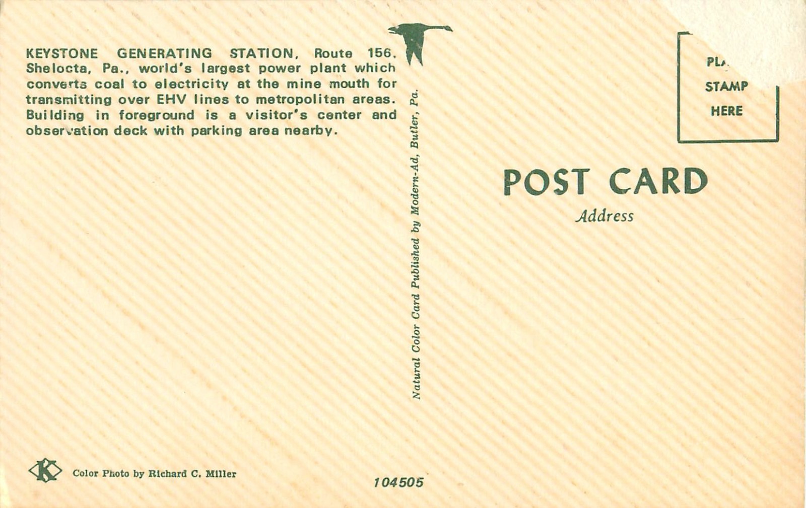 c1950s Keystone Generating Station, Shelocta, Pennsylvania Postcard | eBay