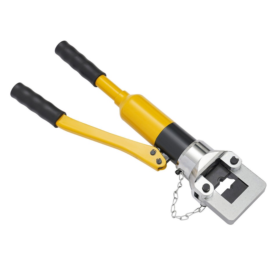 Yellow Hand Operated Hydraulic Crimping Tool Hydraulic Crimper w/ 13 ...