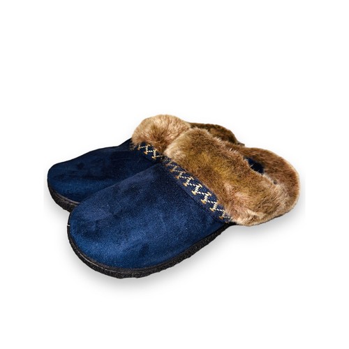 *Isotoner Women's Smartzone Gel Comfort Technology Slippers Blue Size 7 ...