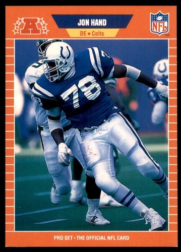 1989 Pro Set #162 Jon Hand | eBay