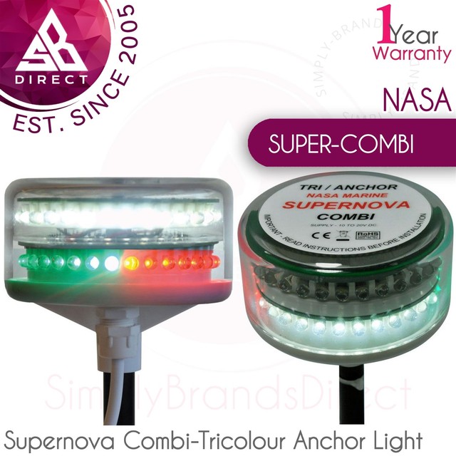 Clipper Supernova Combi LED Tricolor Masthead Anchor Light Cl-ctc for ...