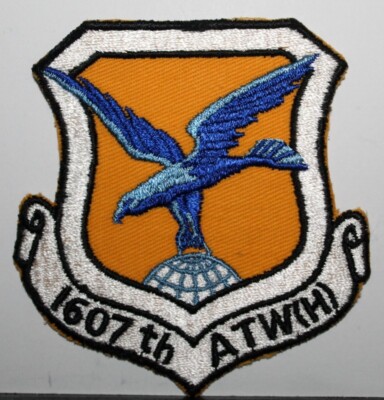 US Air Force 1607th Air Transport Wing Full Colored Insignia Emblem ...