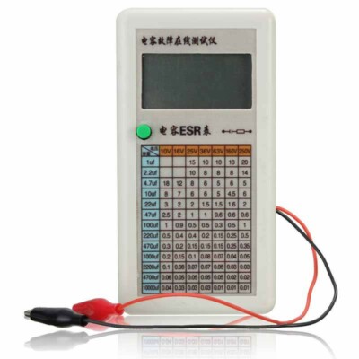 In-Circuit ESR Capacitor Tester ESR Meter Capacitor Fault Online Tester ...