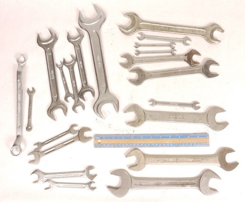 Lot of Metric Open End Wrenches - 6-41mm - 21 Total (Over 10 lbs ...