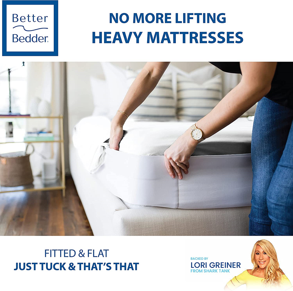 Better Bedder Bed Headband Tuck Fitted Flat Sheets Easy Storage ...