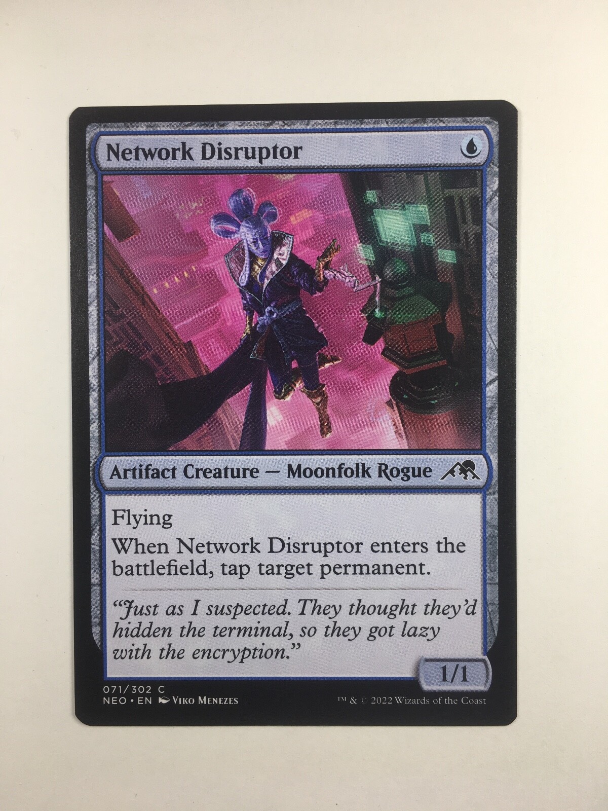 MTG Kamigawa Neon Dynasty Network Disruptor 071/302 Magic the Gathering ...