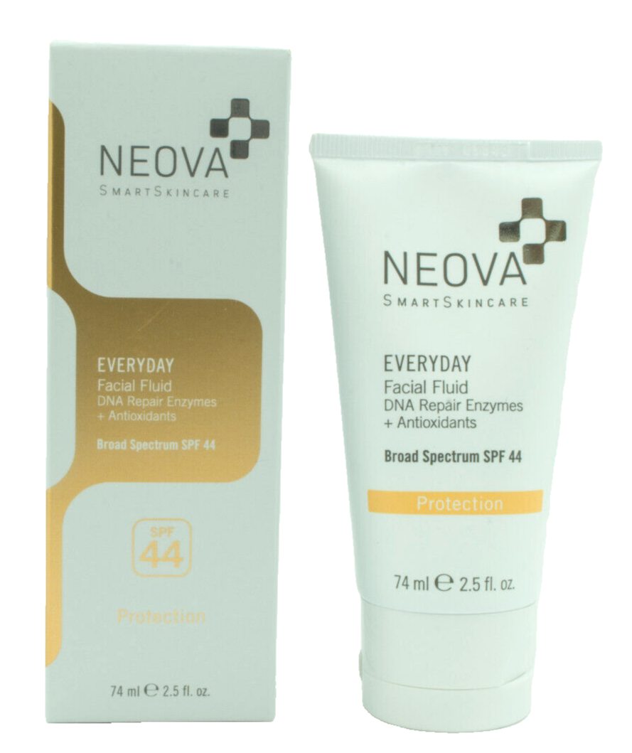 NEOVA Everyday Facial Fluid +Antioxidant SPF44 ( 2.5 fl oz /74 ml) NIB ...