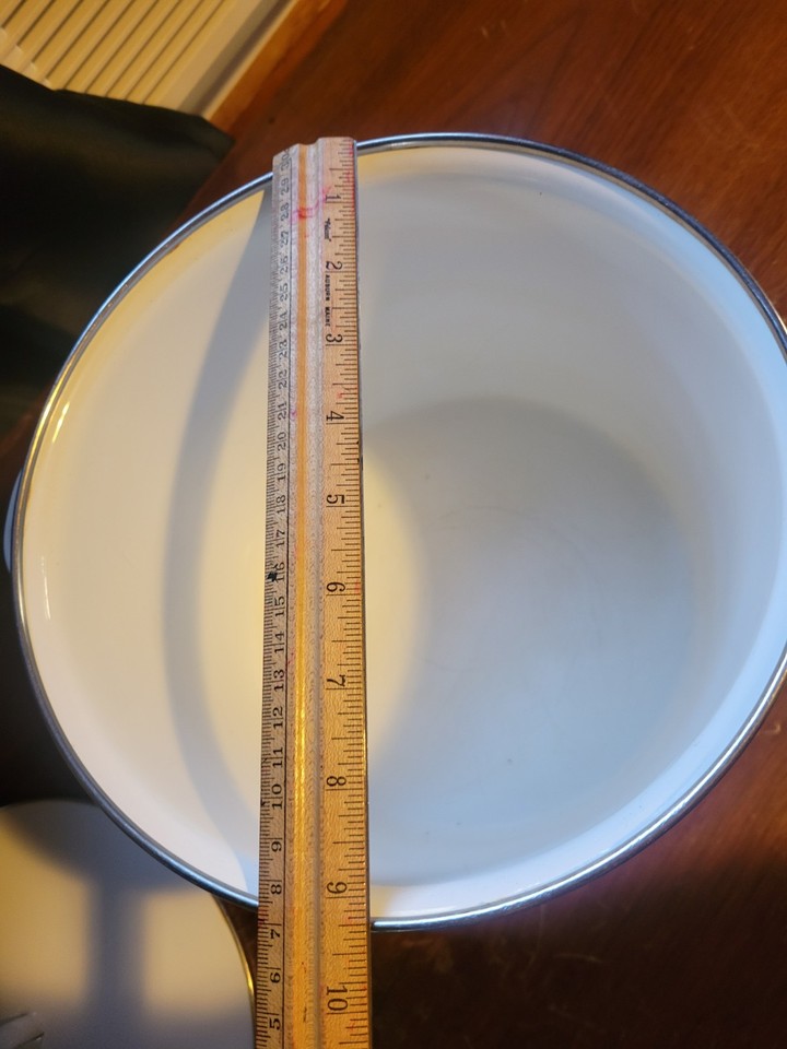 VINTAGE ENAMEL Pot And Lid | eBay