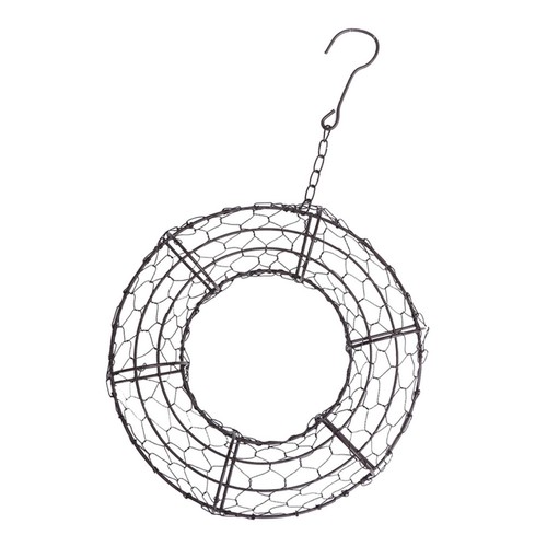 Indoor Plant Hanger Wire Metal Wreath Frame Flower Pot Hanging Planter ...