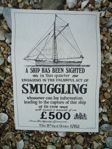 Smuggling Ship Poster 1782 Picture Pub Sign Wall Display Bar Beer Royal ...