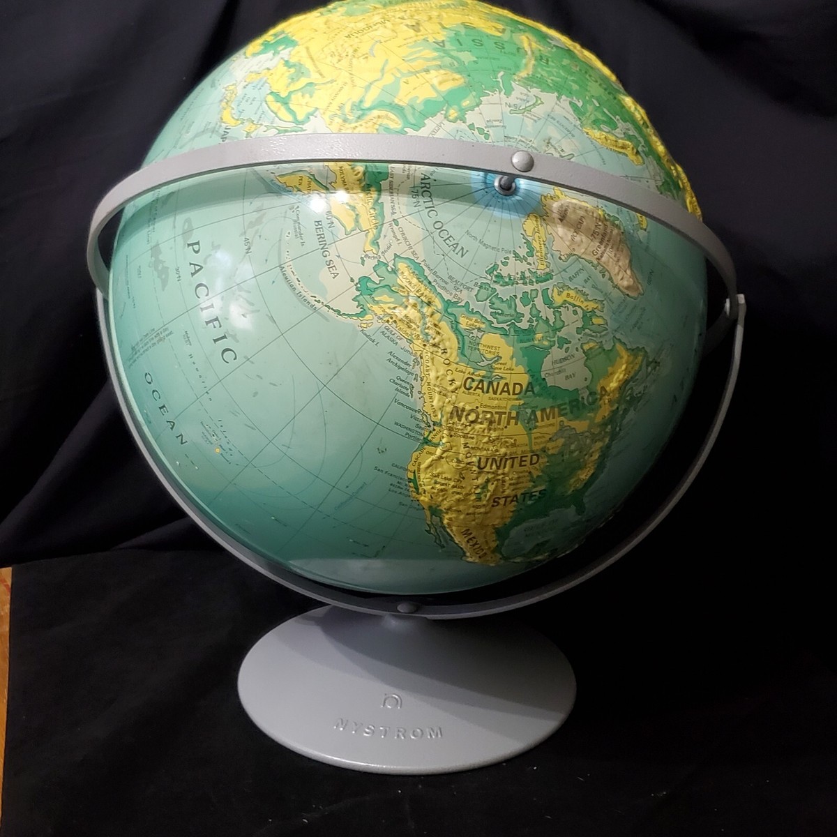 Large World Globe With Vivid Colors 16 In Diameter Nystrom