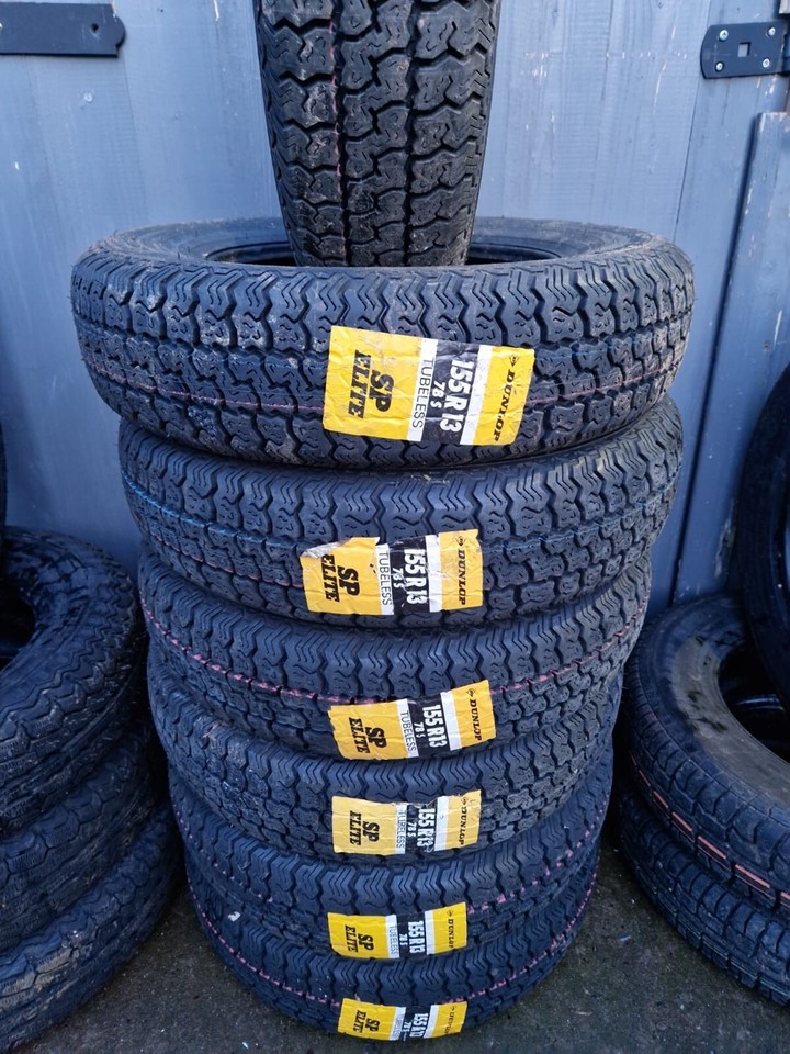Dunlop Radial Classic Tyre x 34 (155, R13, 78S)(155, R13, 70S)(155, R13 ...