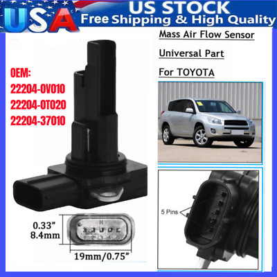 Mass Air Flow Meter Sensor MAF for 22204-0V010 Toyota Camry Lexus 22204 ...
