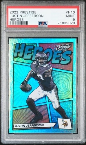 2022 Panini Prestige Football Justin Jefferson Heroes Insert H-10 ...