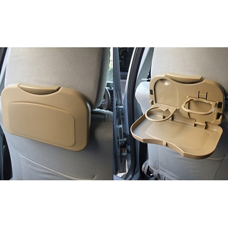 Folding Auto Car Back Seat Table Drink Food Cup Tray Holder Stand Desk ...