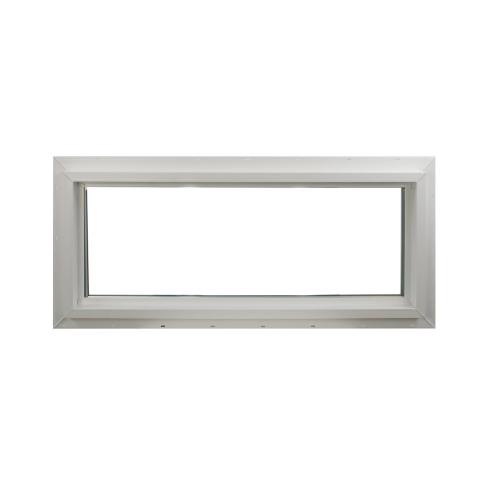 Transom Window 36" x 10" Florida Approved Double Pane Insulated PCV ...