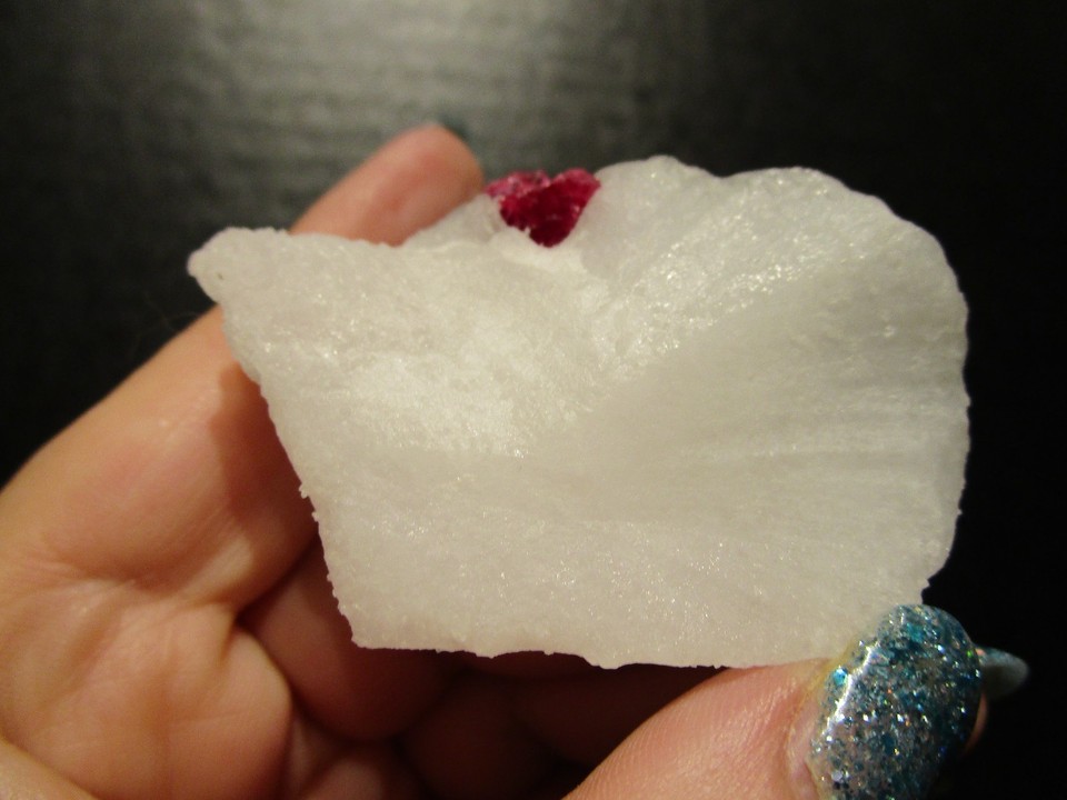 Spinel Crystal in Metamorphic Marble Matrix | eBay