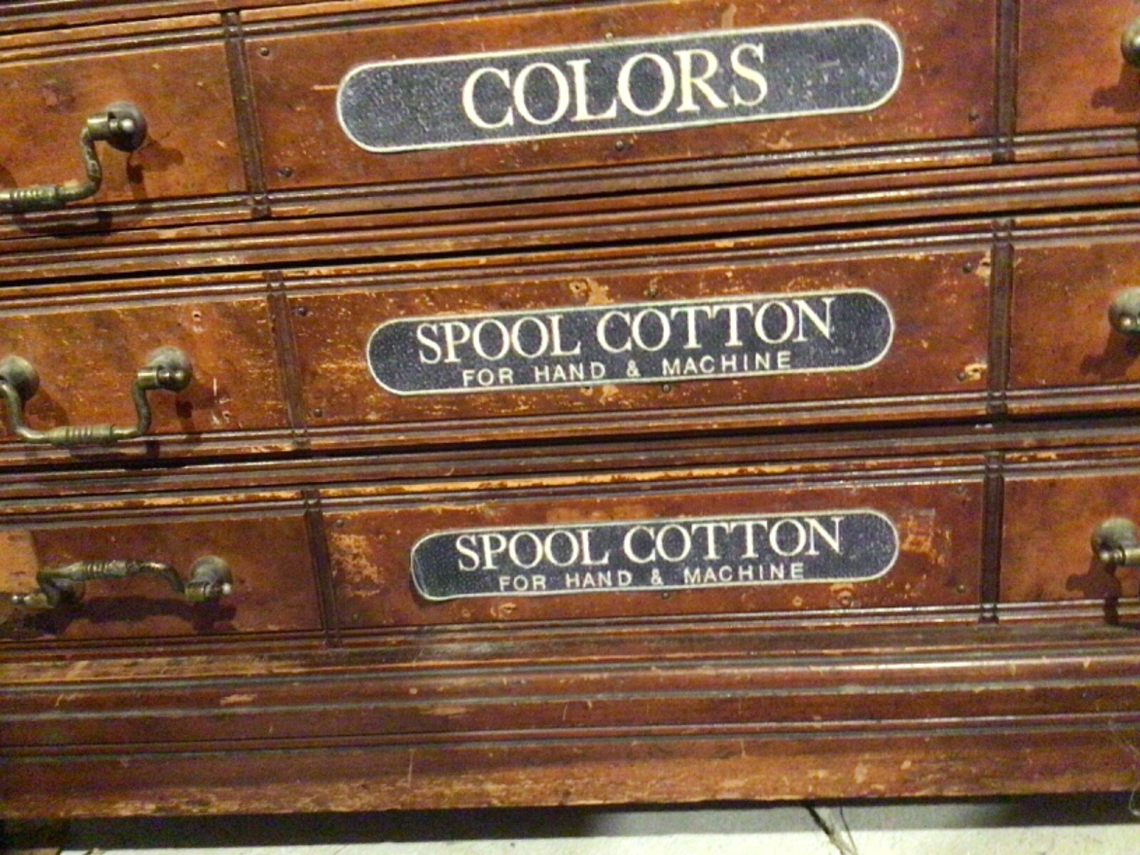 1890’s Antique Thread Spool Cabinet J P Coats 6 Drawer Willimantic | eBay