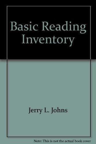 Basic Reading Inventory - Paperback - GOOD 9780840334299 | eBay