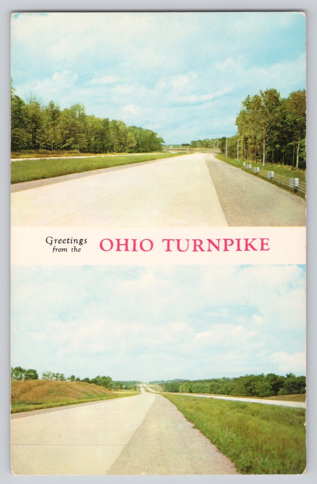 Greeting from the Ohio Turnpike Postcard Early Card OTP13 Bryan ...