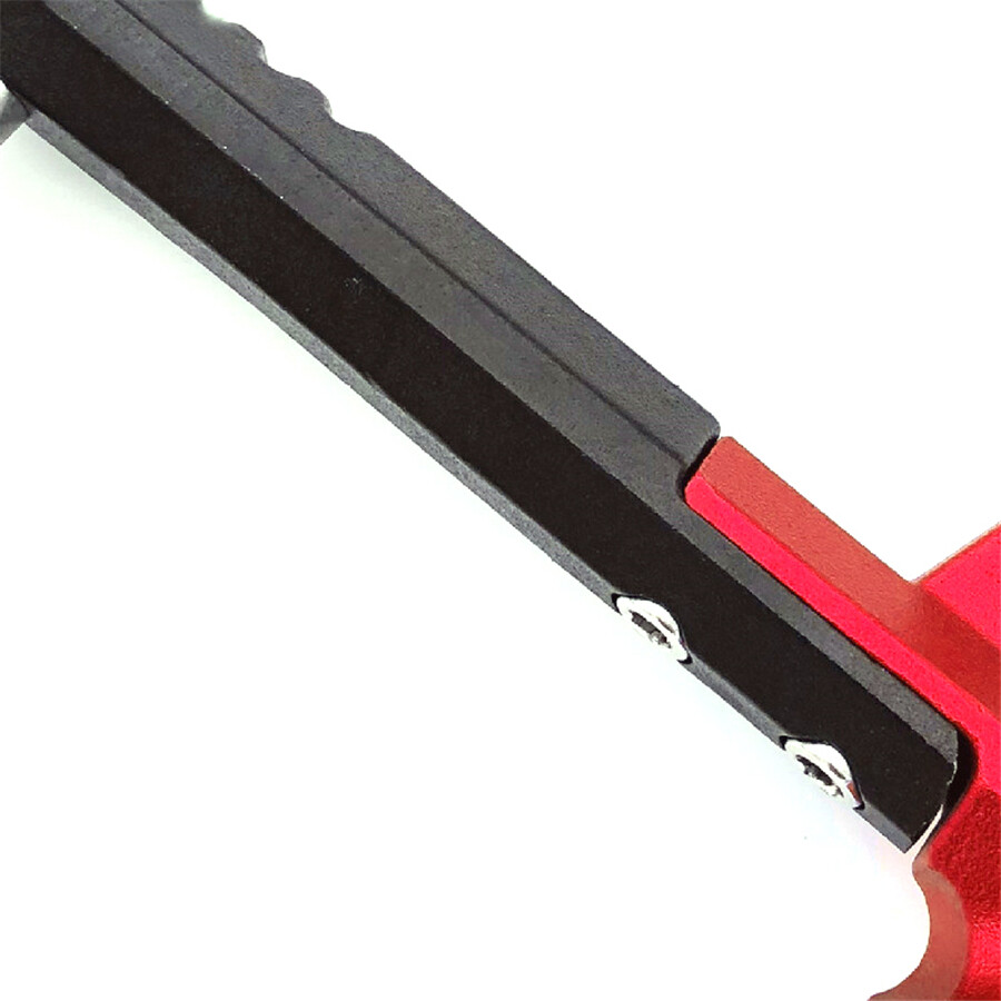 CNC Aluminum Motorcycle Leg Prop Kickstand Single Side Stand Black/Red ...