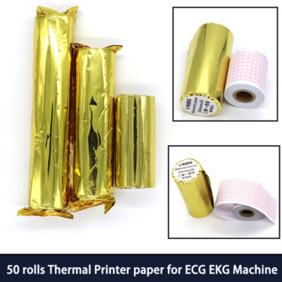 50Rolls Medical High-quality electrocardiograph thermal printing paper ...