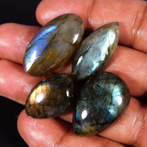 100% Natural Labradorite Wholesale Lot 87.35Cts. mix Cabochon Loose ...