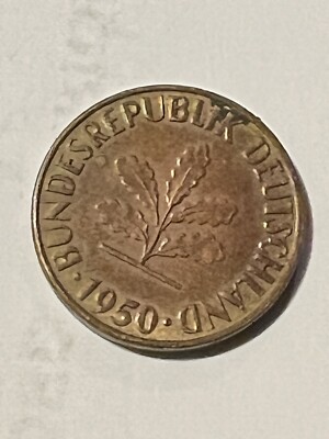 1950 Germany Coin 5 Pfennig Deutschland German Bundesrepublik | eBay