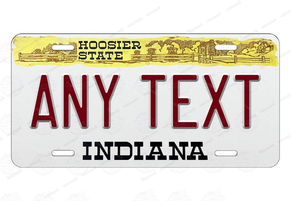 Vintage State License Metal Plate Tag Customized Auto Car Bicycle RV ...