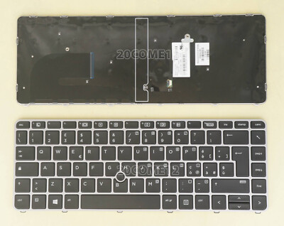 For HP Elitebook 745 G3 745 G4 840r G4 846r G4 keyboard No Backlit ...