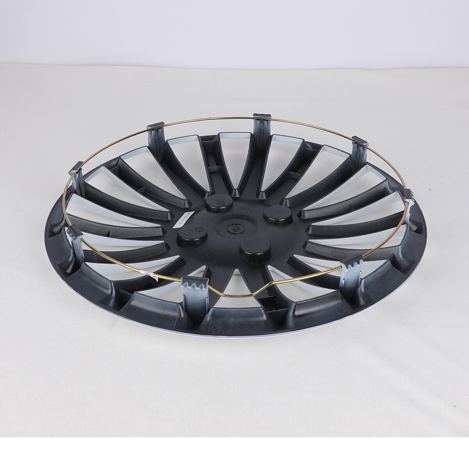 15" Set of 4 White Wheel Covers Snap On Full Hub Caps fit R15 Tire ...
