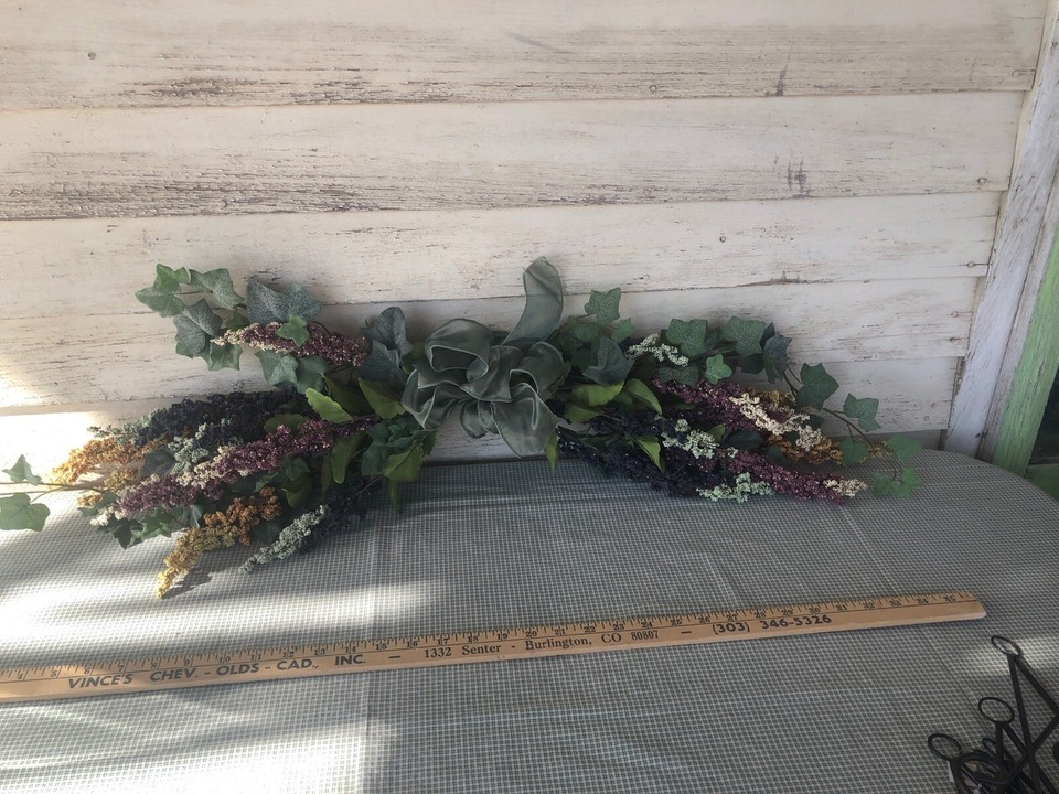 Vintage Multi Colored Swag Arrangement Retired Home Interiors & Gifts ...