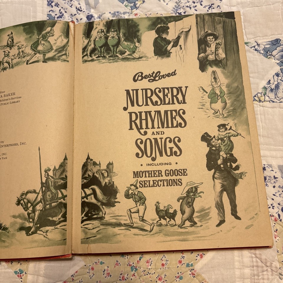 Vintage 1973 Best Loved Nursery Rhymes And Songs Book By Parent's ...