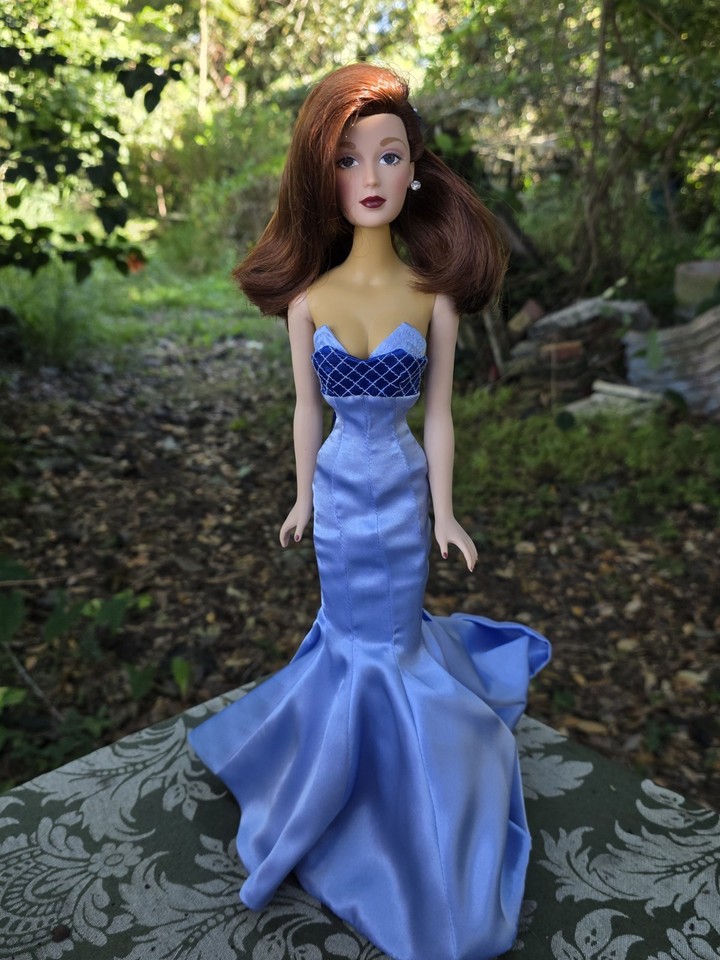 Madame Alexander 16" Auburn Haired Alex Doll in Blue Mermaid Gown | eBay