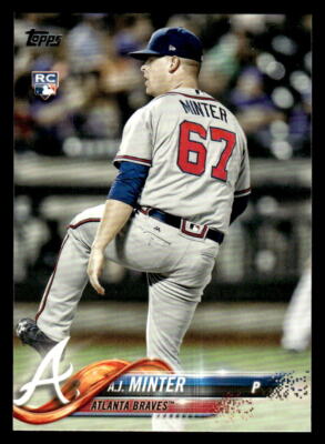 2018 Topps A.J. Minter #514 Atlanta Braves Baseball Card | eBay