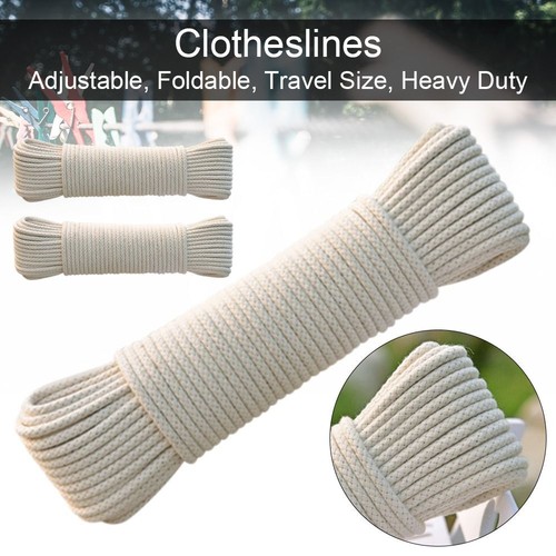 Soft Clotheslines Strong Clothes Drying Rope Braided Rope Indoors | eBay