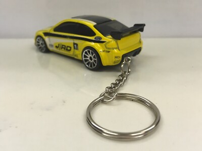 Custom Keychain Hot Wheels Yellow 08 Ford Focus | eBay