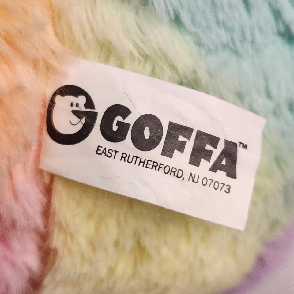 Goffa Multicolor Pastel Bear Plush 10" Stuffed Animal Soft | eBay