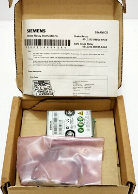 Siemens Sinamics Relay Brake Module 6SL3252-0BB00-0AA0 | eBay
