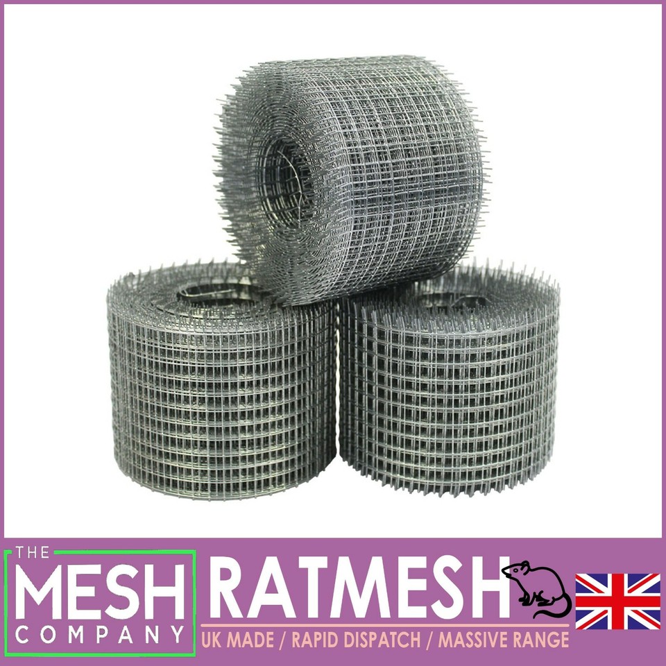 The Mesh Company Galvanised Rat Mesh Roll | Rodent Proofing Welded ...