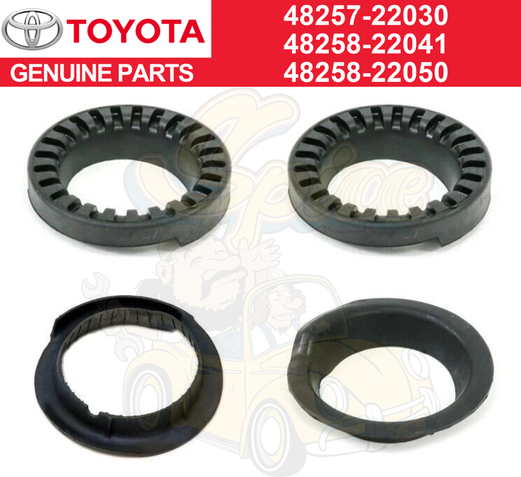 TOYOTA Genuine Rear Coil Spring Insulator Upper & Lower Right & Left ...