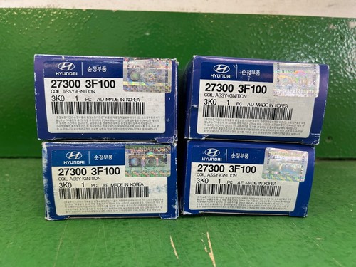 Hyundai 27300 3F100 Ignition Coil (Denso) 4 Pack for Sorento, Santa Fe ...
