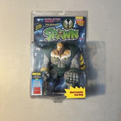 🔥🔥SPAWN OVERTKILL Figure & SPECIAL EDITION Comic Book McFarlane 1994🔥🔥 ...