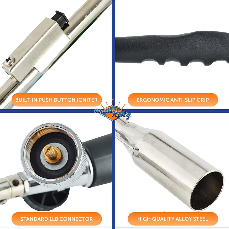 20,000 BTU Handheld Slanted Propane Charcoal Lighter Torch | eBay