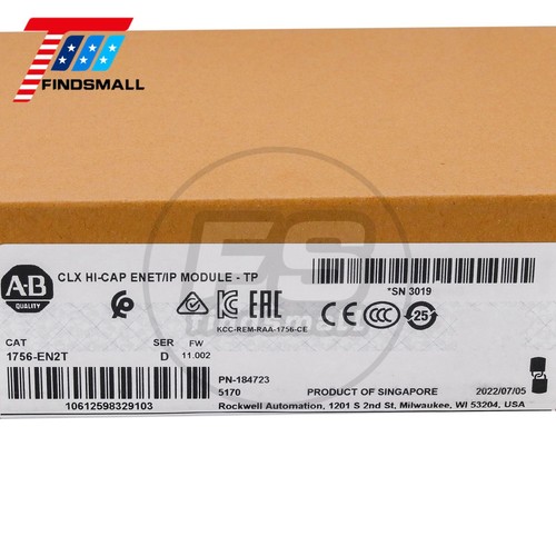 2022 US Ship Factory Seal Allen Bradley 1756-EN2T Ser D CLX HI-CAP Enet ...