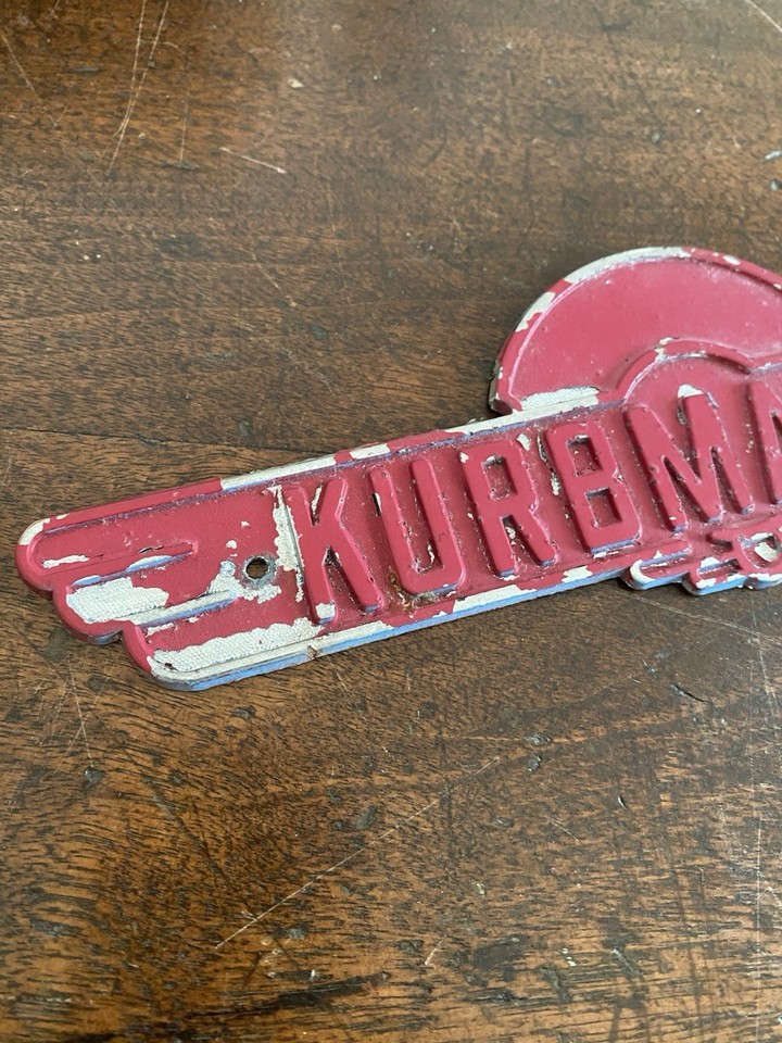 KURBMASTER Emblem Badge Grumman Olson 9.75" Cast Metal Paint Loss | eBay