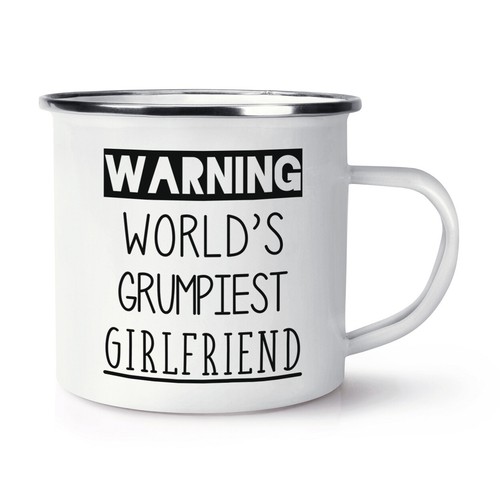 Avvertimento World's Grumpiest Ragazza Smalto Tazza Bellissimo Best Amore San | eBay