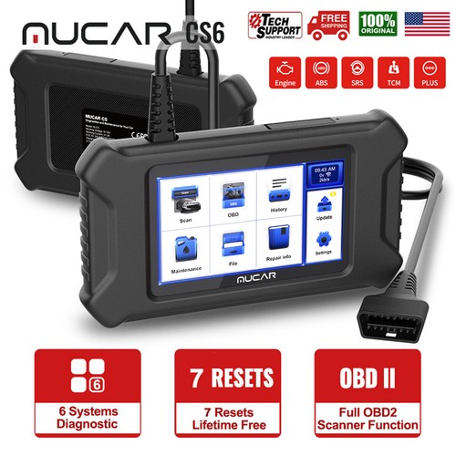 MUCAR CS6 Car Diagnostic Tool OBD2 Scanner ABS SRS TCM TPMS Engine Scan ...
